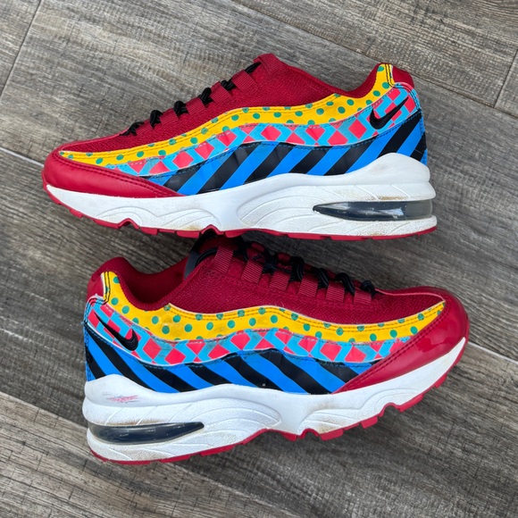 Nike | Shoes | Nike Air Max 95 Baltimore Red Blue Yellow 35y | Poshmark